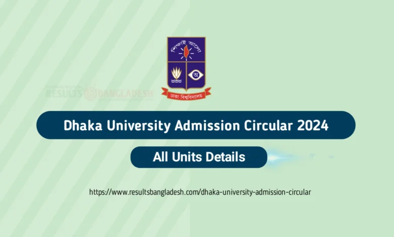 Dhaka University Admission Circular 2023-24 - All Units | Results ...